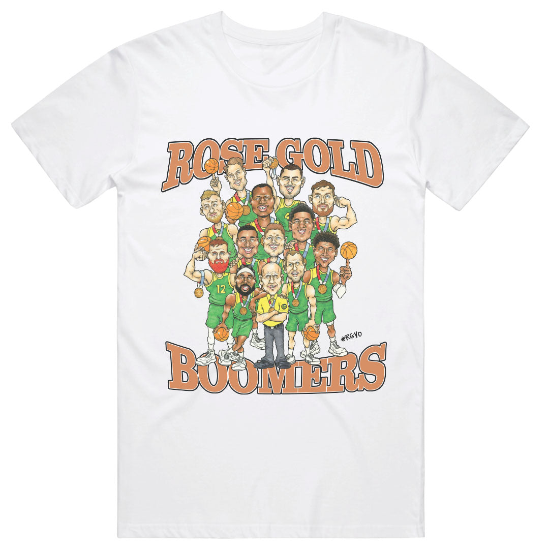 Rose Gold Boomer Tee – Aussie Basketball Store
