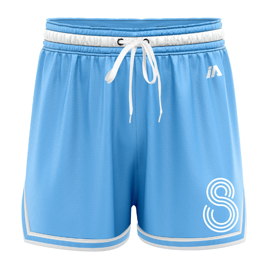 She Hoops Casual Basketball Shorts - Carolina Blue/White – Aussie ...